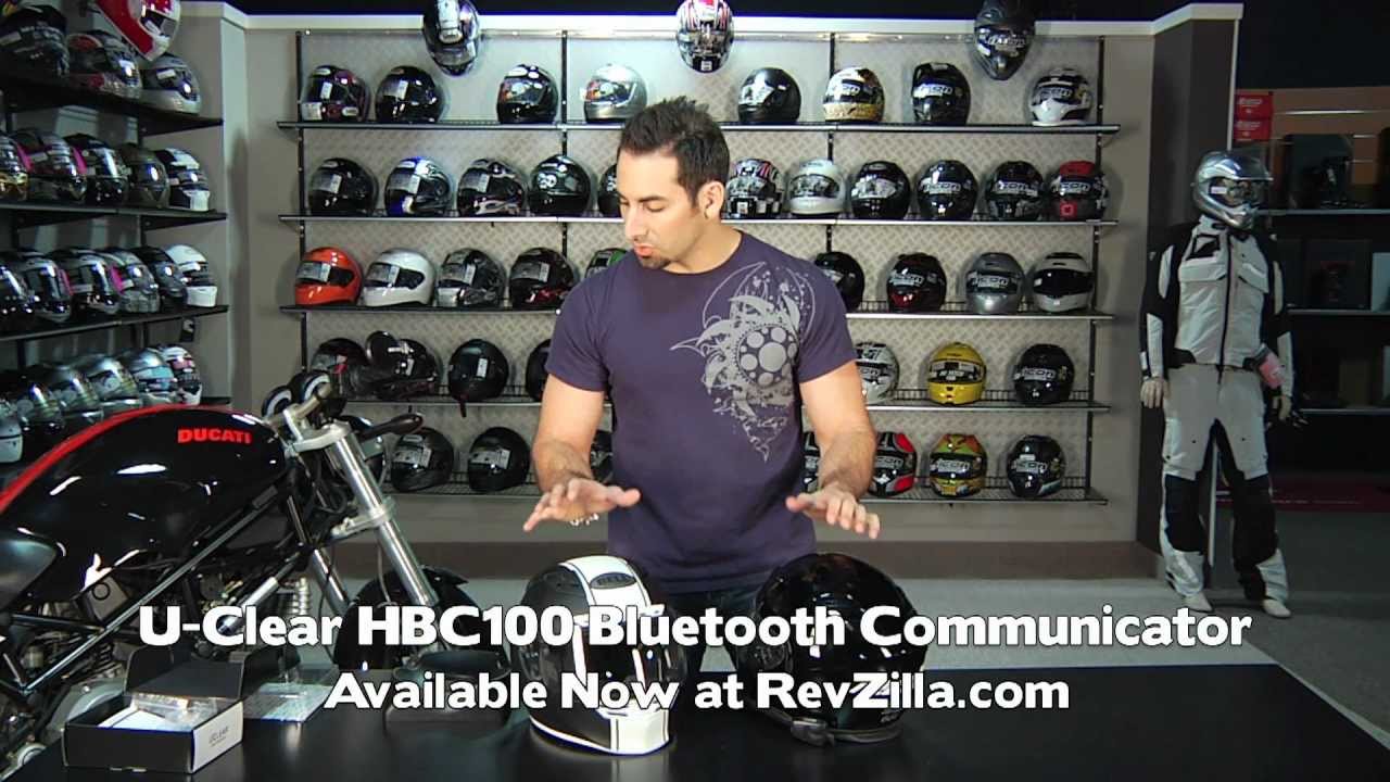 U-Clear HBC100 Bluetooth Communicator Review at RevZilla.com - YouTube