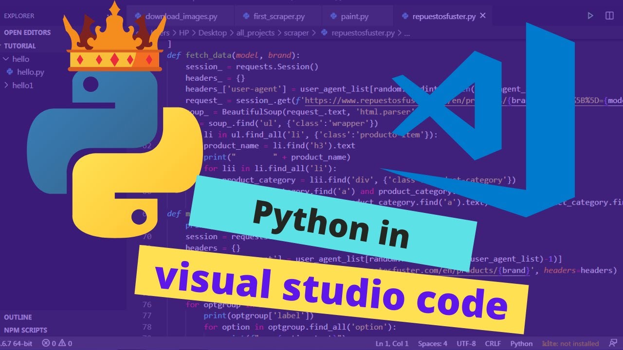 Visual Studio Code For Python Development YouTube Visual Studio Code For Python Development YouTube