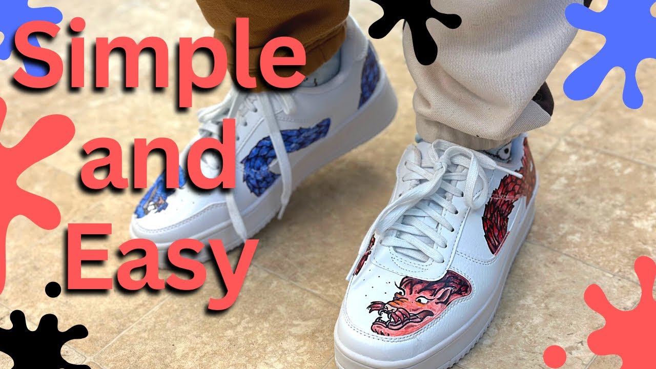 off brand air force ones | "Dragon shoes" - YouTube