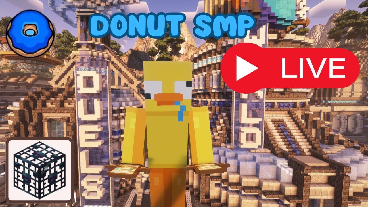 Donut Smp LIVE FOR 5 MINUTES CHILL STREAM!!! - YouTube