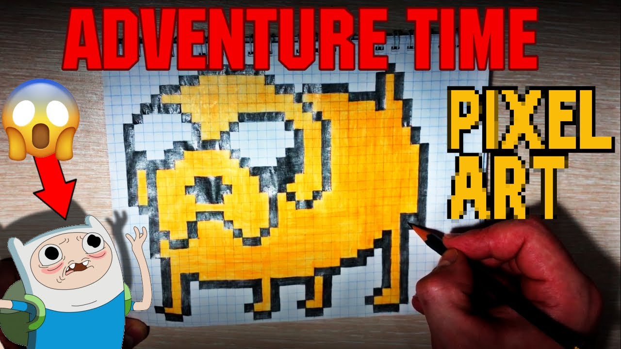 Finn is shocked by how I drew Jake/Jake PIXEL ART/DRAWINGS BY CELLS ...