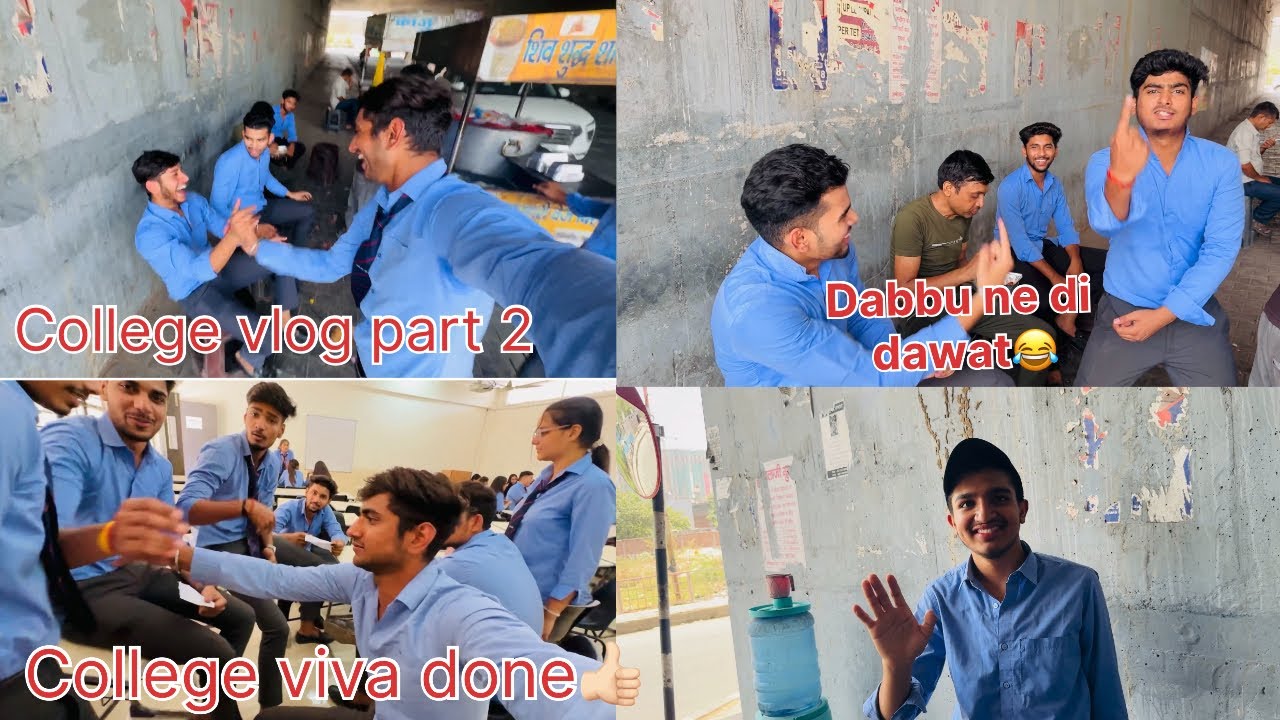 College vlog part-2 | funniest vlog😂| anubhav ne di dawat | ipem clg ...