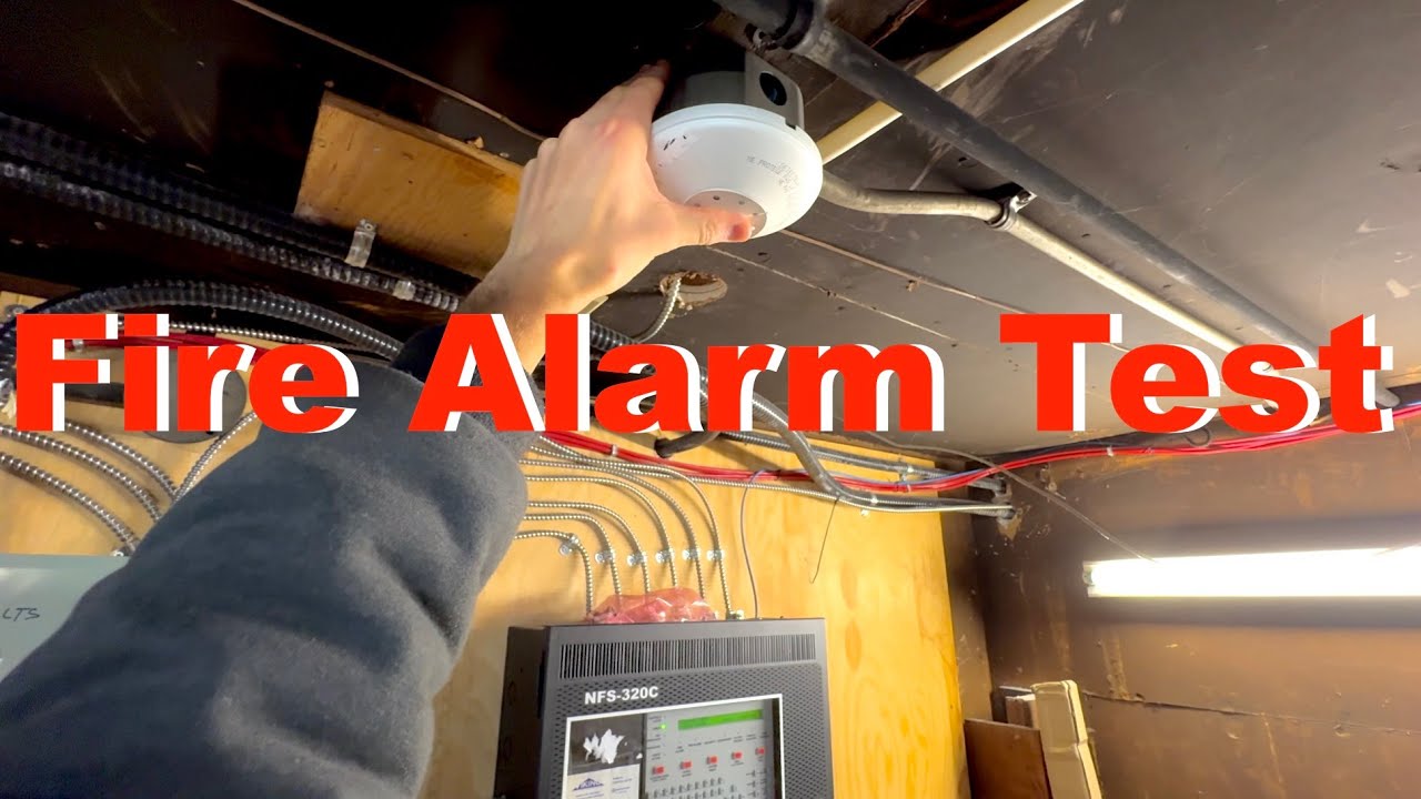 Fire Alarm System Test at a School With Security system Set Off - YouTube