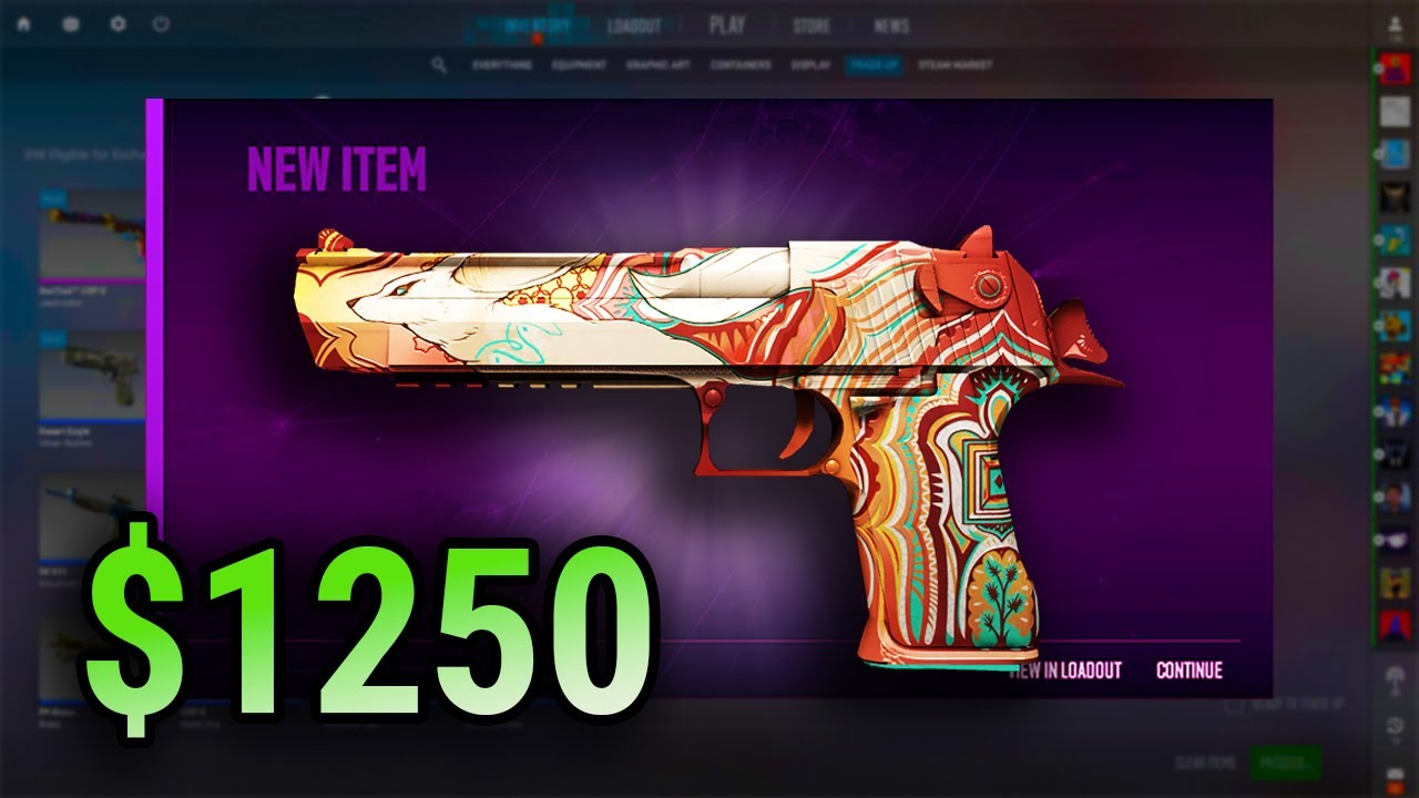 $1250 DEAGLE FENNEC FOX TRADEUP ATTEMPT CS2 - YouTube