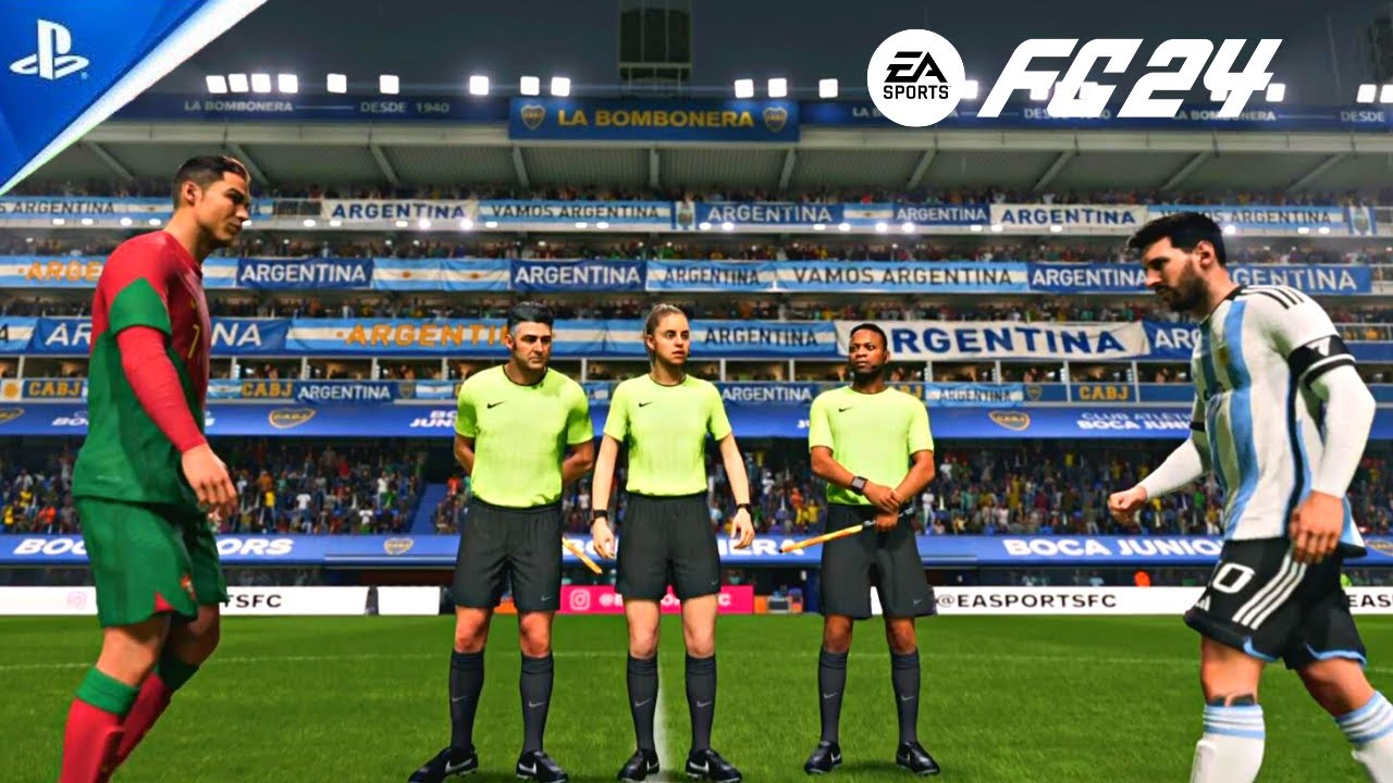 FC 24 \ RONALDO VS MESSI \ PORTUGAL VS ARGENTINA \ PS5 GAMEPLAY - YouTube