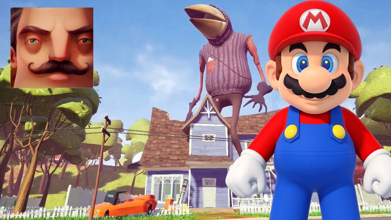 Hello Neighbor - My New Neighbor BIG Mario Final History Gameplay ...