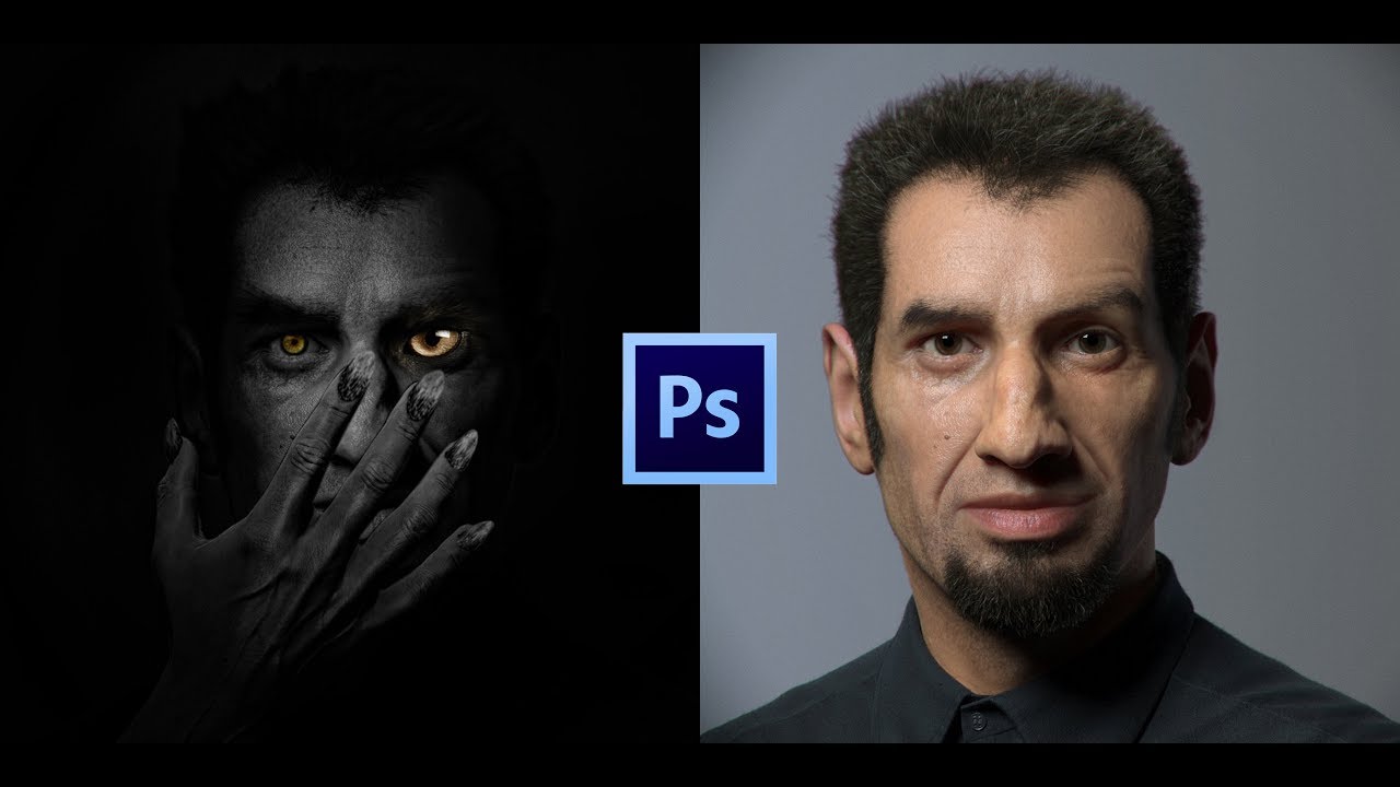 Photoshop 2.0 Evil Poster Photo Making effects |Manu Designs - YouTube
