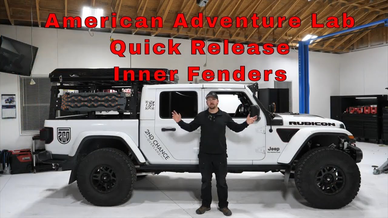 Jeep Gladiator American Adventure Labs Inner Fender Liners - YouTube