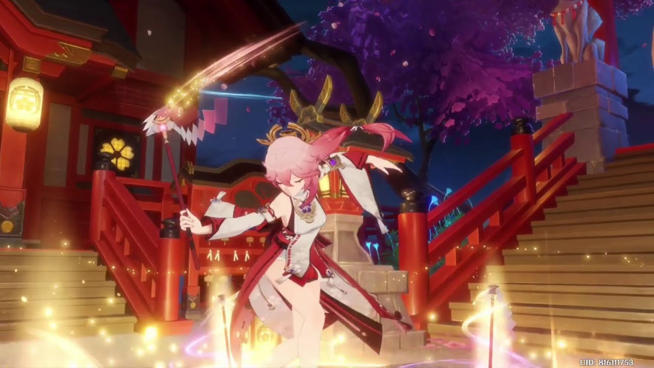 YAE MIKO DANCE RITUAL CUTSCENE GENSHIN IMPACT - YouTube