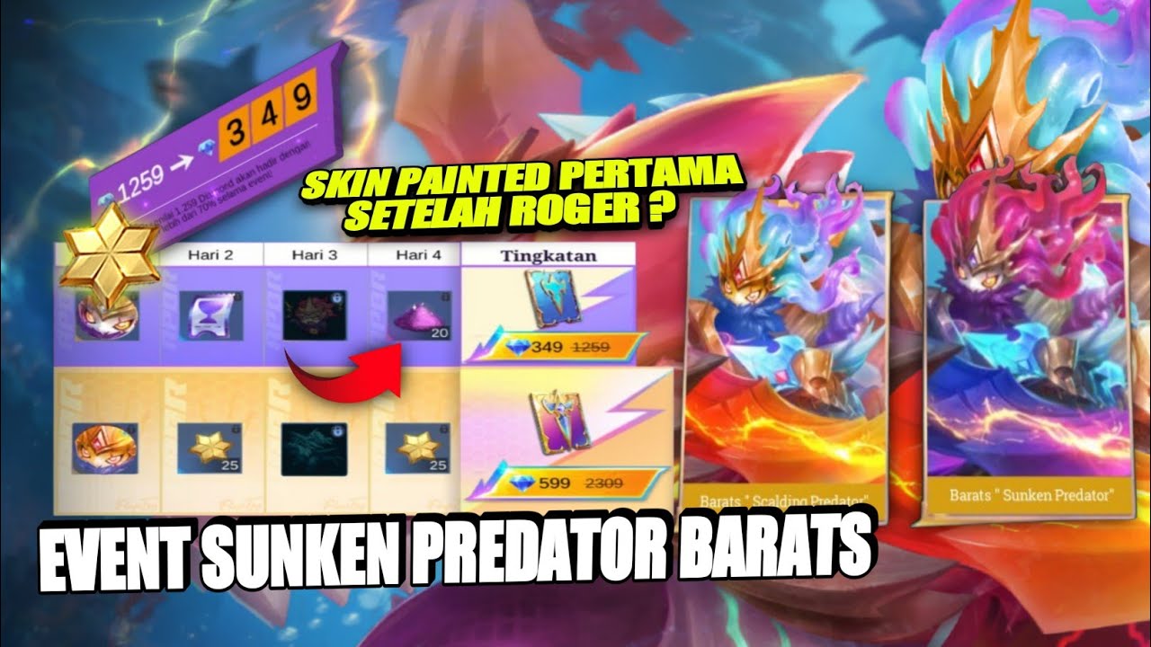 PREDATOR BARATS!! Cara Murah Dapat Skin epic Limited Barats Mobile ...