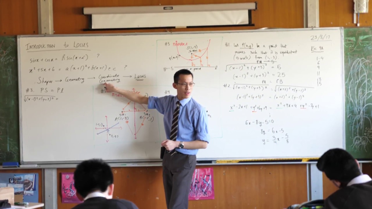 Introduction to Locus (3 of 3: Determining locus equations) - YouTube