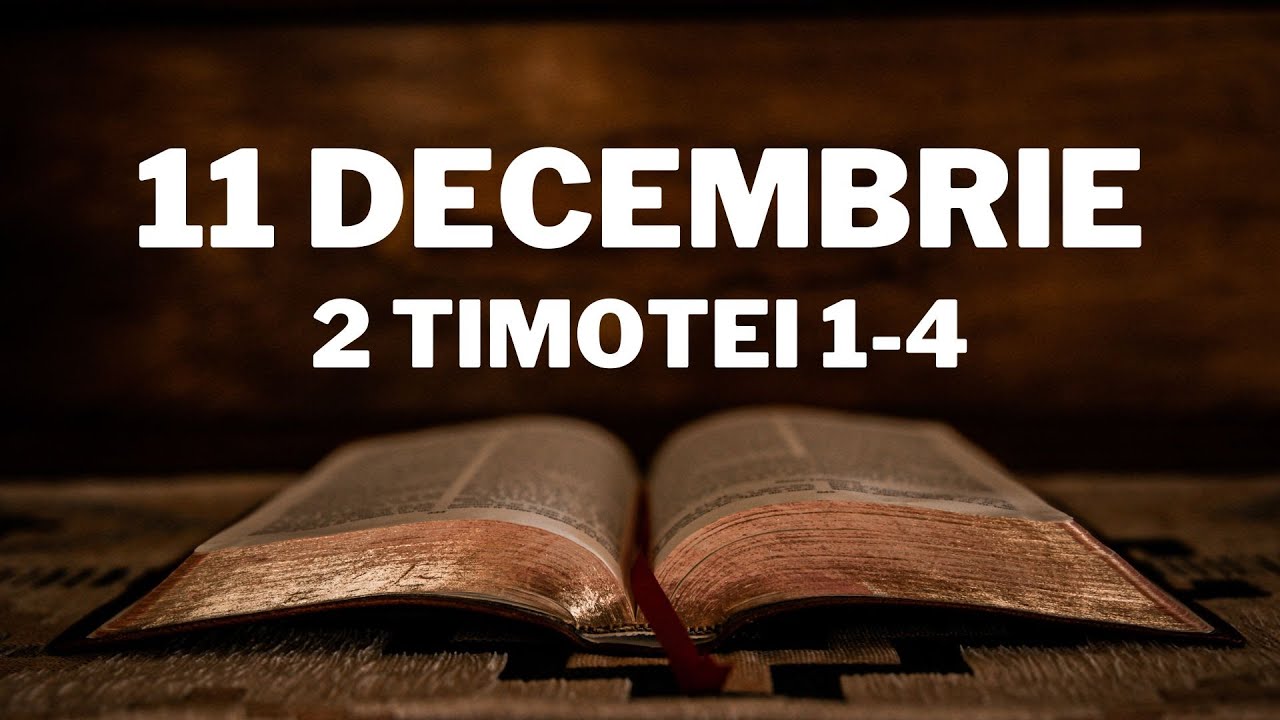 2 Timotei 1-4 Audio și text | Cuvântul pentru 11 Decembrie | Plan de ...