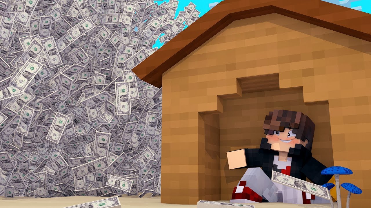 Minecraft Desafio Da Base 100 Segura Contra Tsunami De Dinheiro