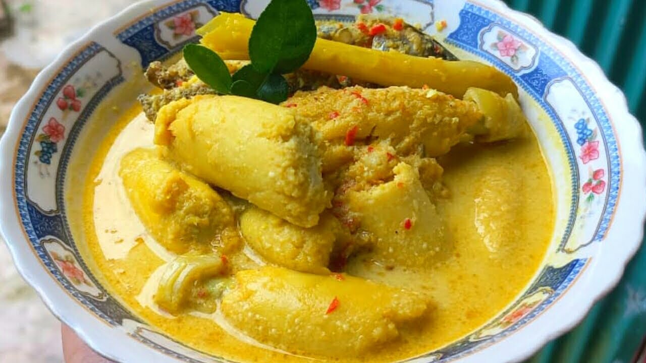 RESEP SAYUR TERUBUK/ TEBUH TELUR SANTAN KUNING - YouTube