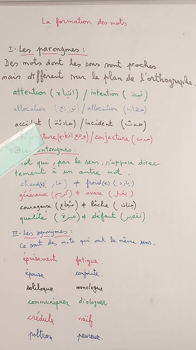 La formation des mots... - YouTube