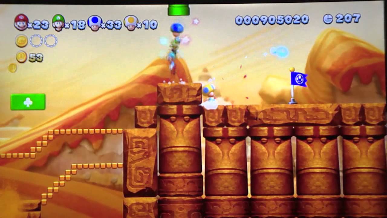 New Super Mario Bros. U Multiplayer (Part 12): Spiky Balls, Ice Flowers ...