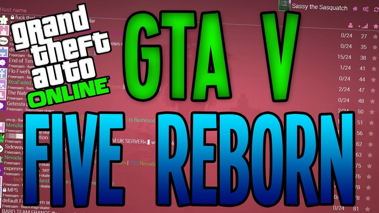 GTA 5 - FIVE REBORN (MODDED GTA V SERVERS + MODDED CARS & MUCH MORE ...