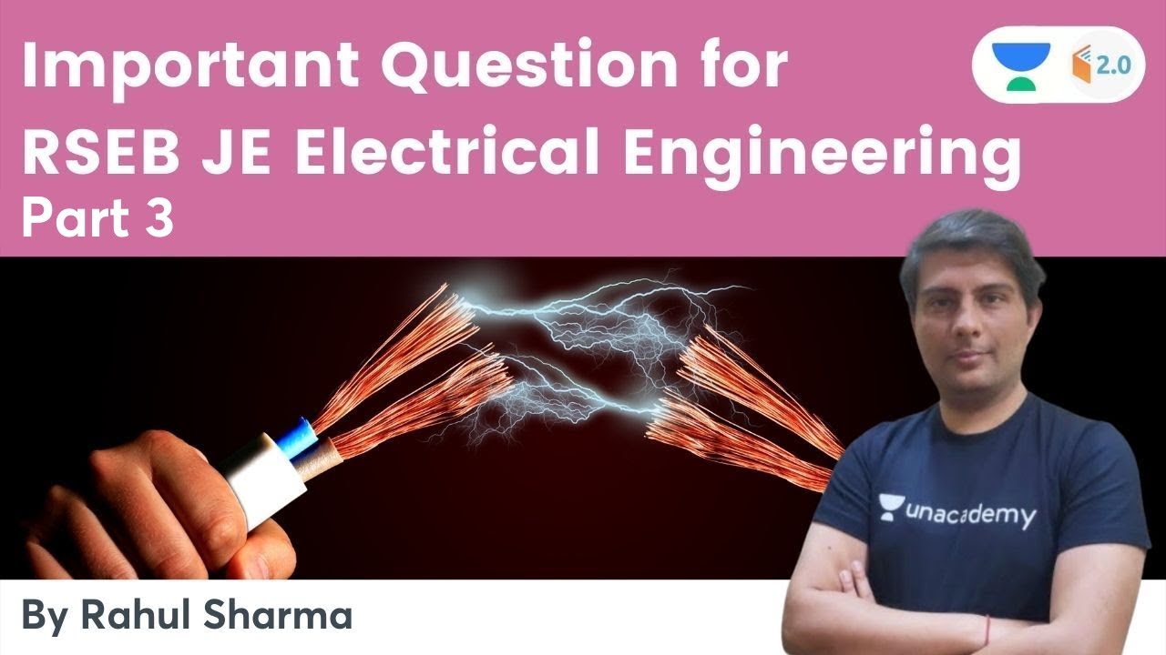 Important Question for RSEB JE Electrical Engineering | Part 3 | Rahul Sharma - YouTube