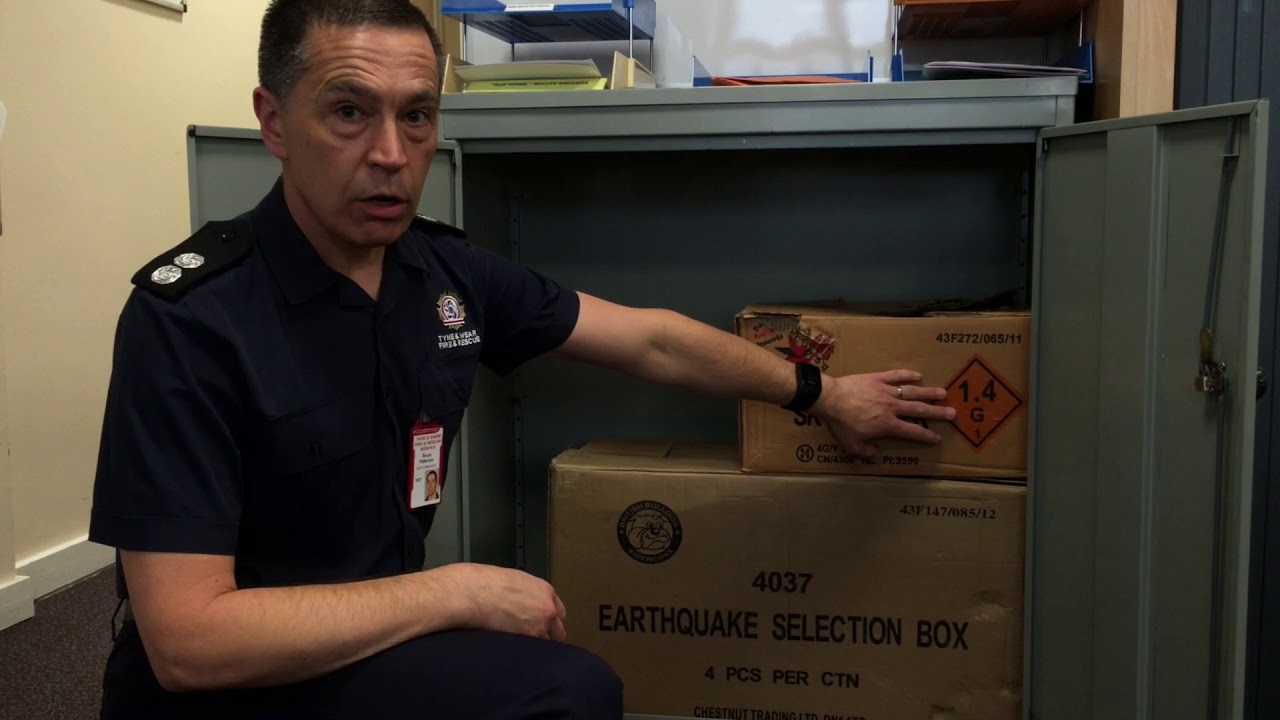 Good storage of fireworks - YouTube