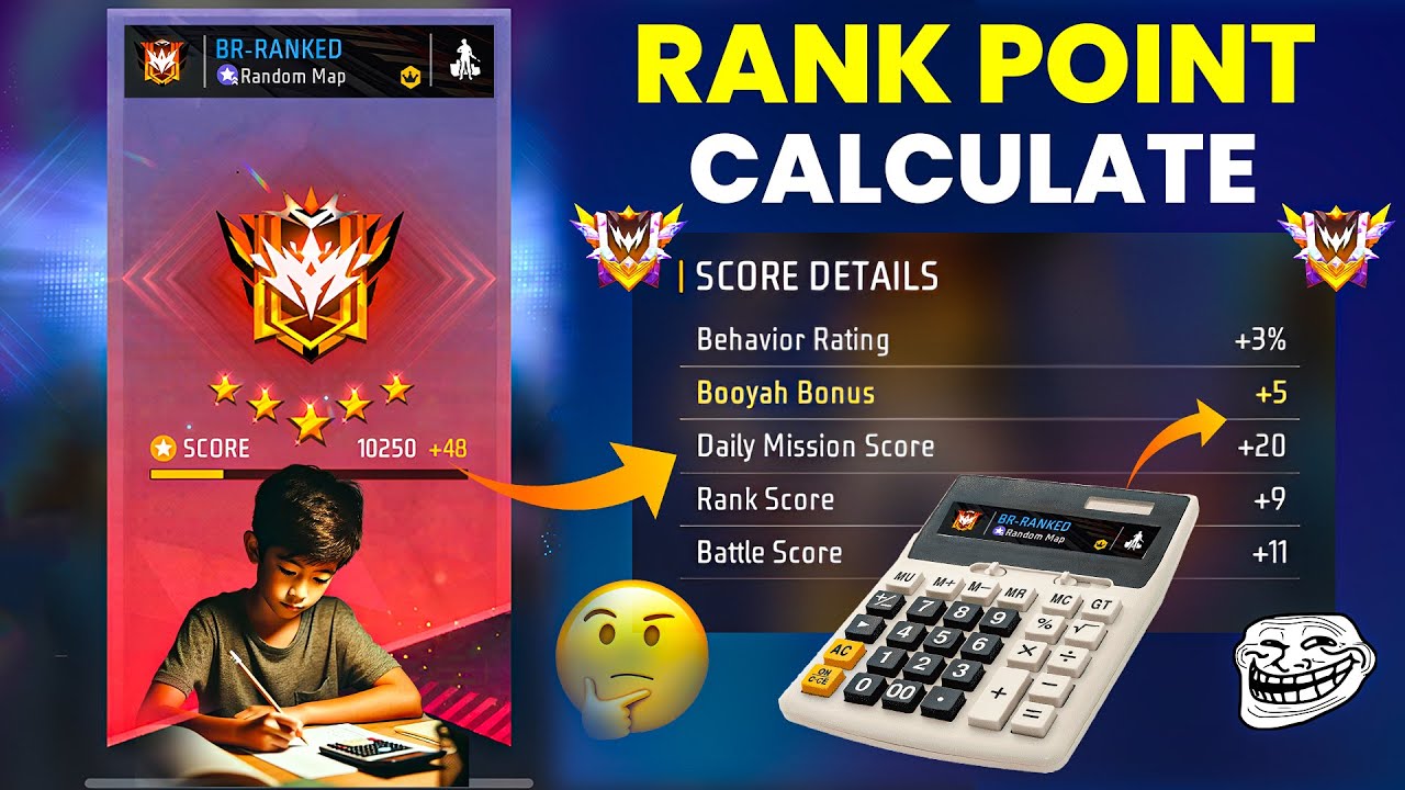 BR Rank Score Calculate Free Fire | BR Ranked Points Calculator Details ...