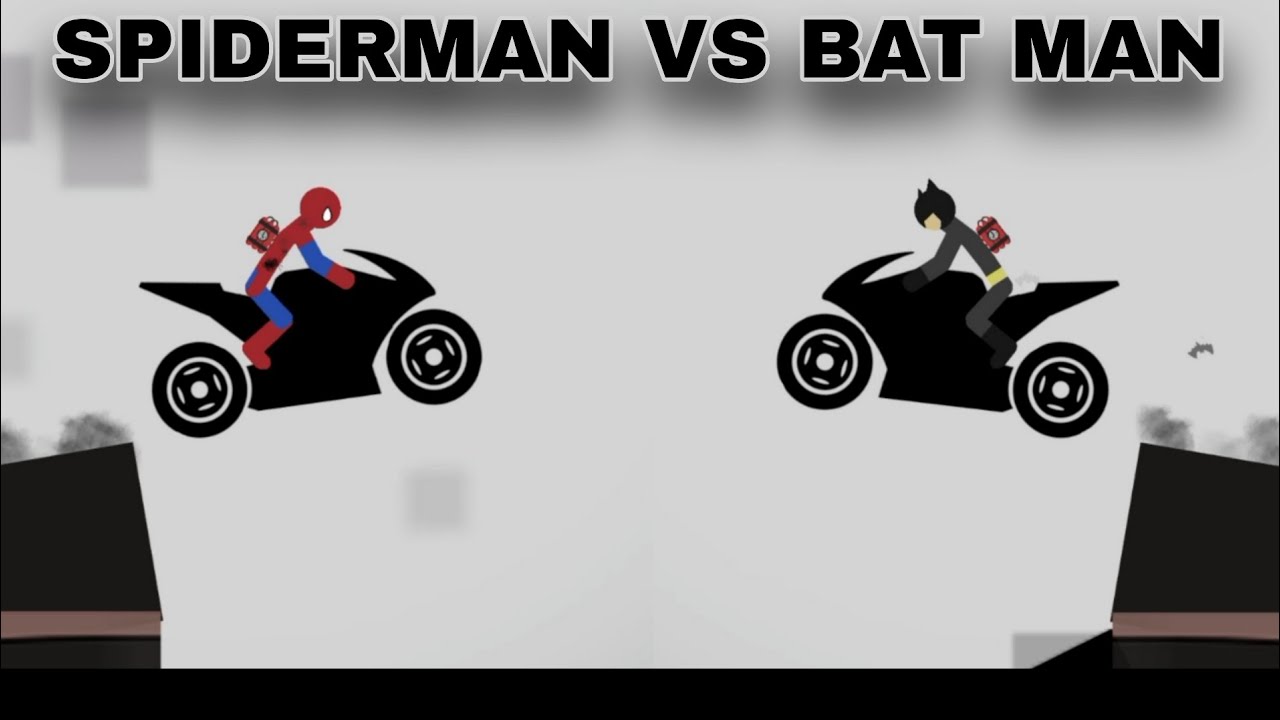 stick man hero Spiderman vs bat man funny game 😂😂😂#viral #funny #games ...