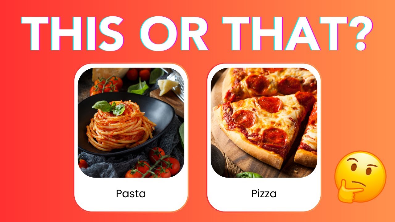 THIS OR THAT? FOOD EDITION 🍟 - YouTube