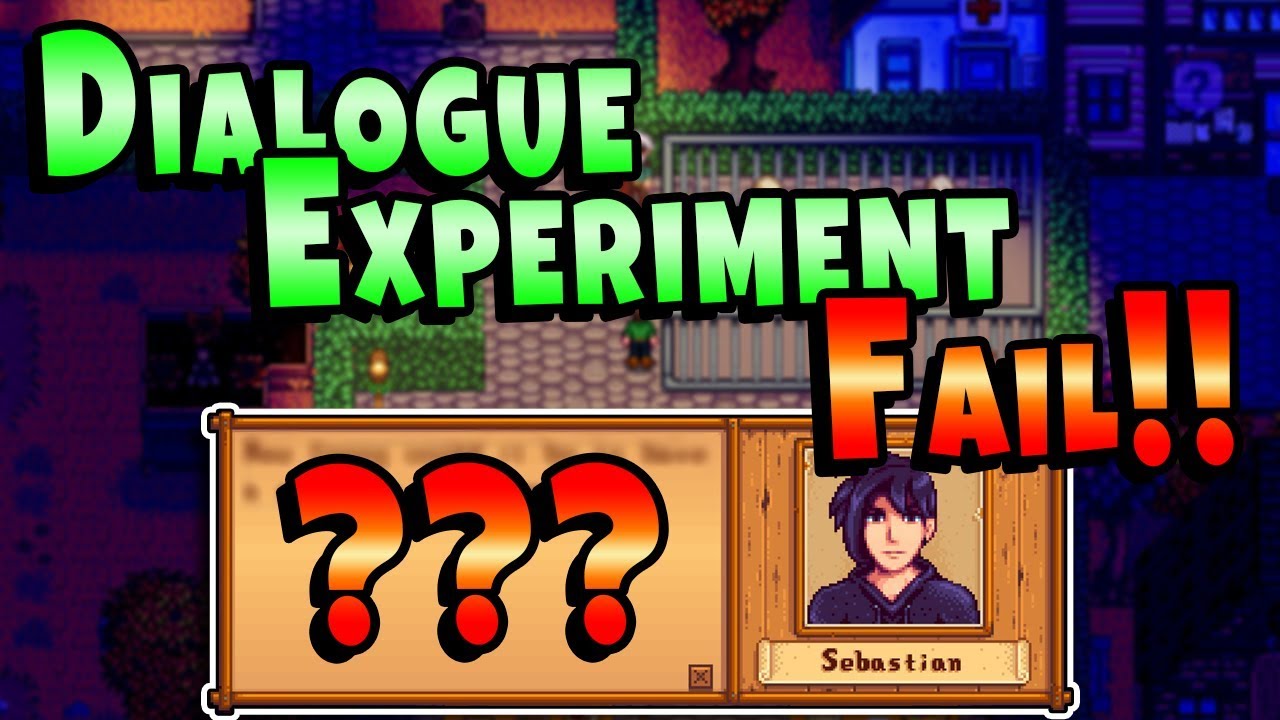 NPC Dialogue Experiment Fail - Stardew Valley - YouTube