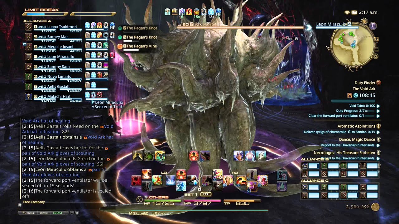 FFXIV: Heavensward Gameplay - 58 - Monk - The Void Ark - YouTube