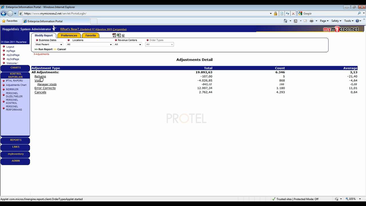 MYMICROS.NET | 07.İptal Raporu - YouTube