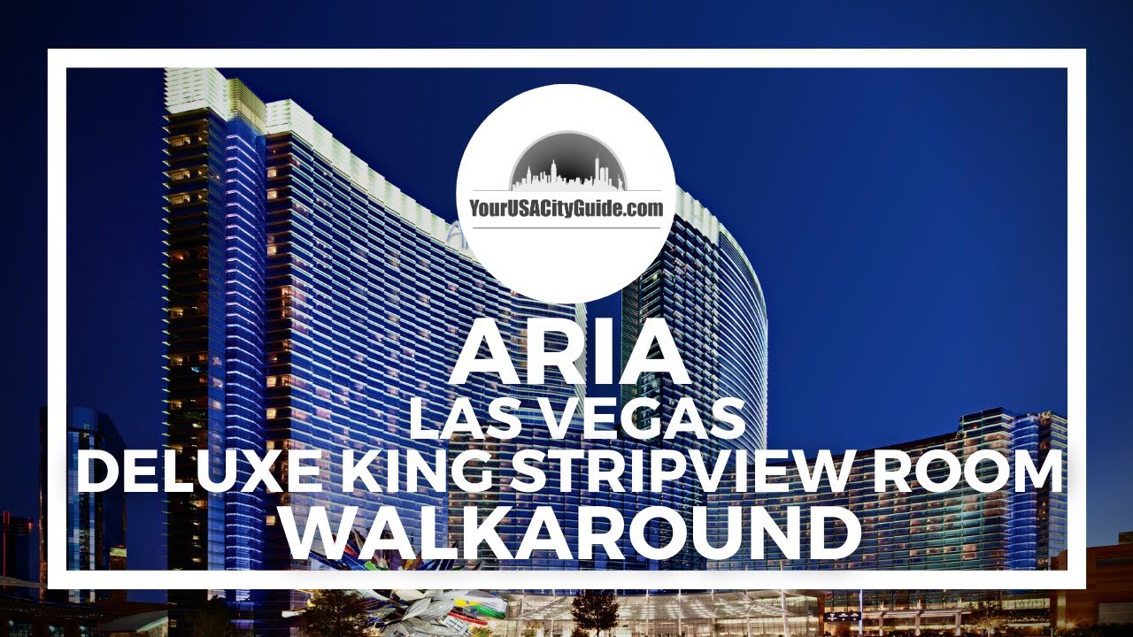 A Look Around a Deluxe King Strip View Room at the Aria Las Vegas - YouTube