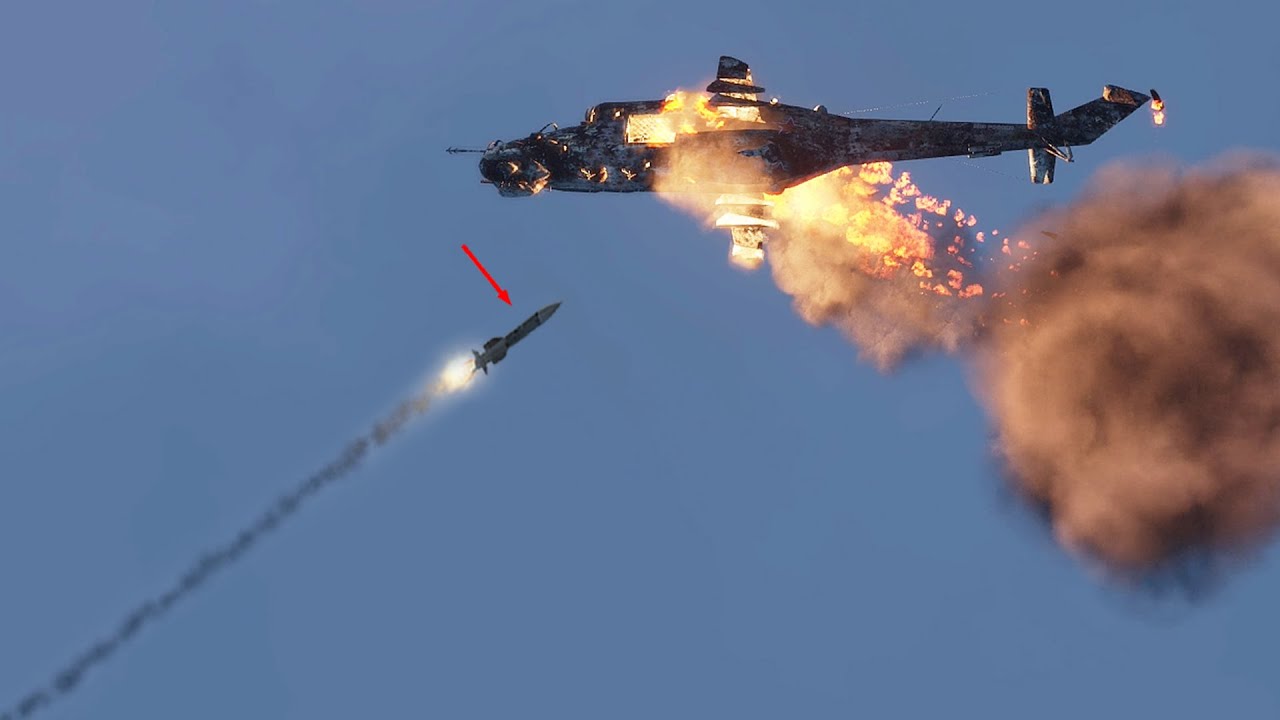 Today, MI-24 attack helicopter shot down by anti air missile | Arma 3 ...