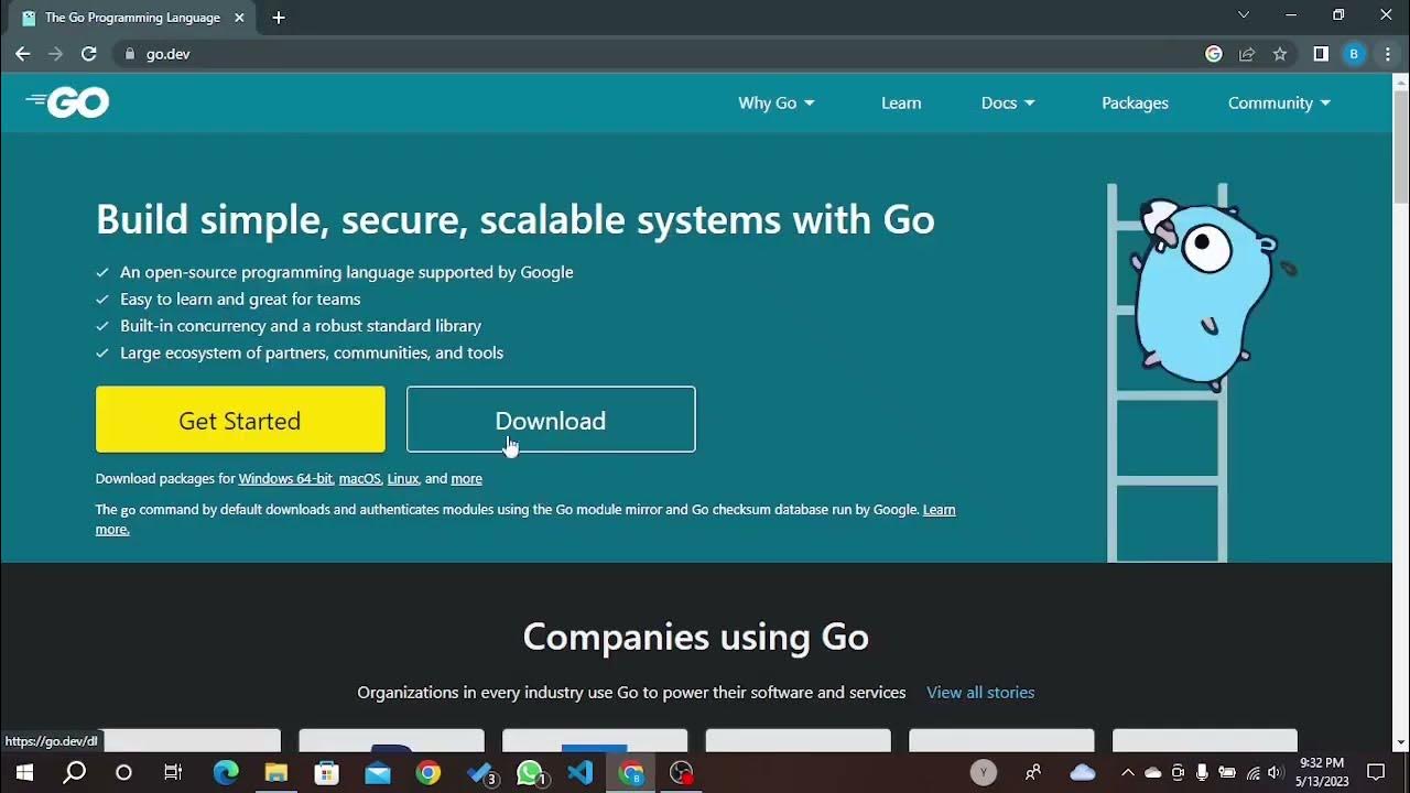 Belajar Golang 1 Cara Install Golang Youtube