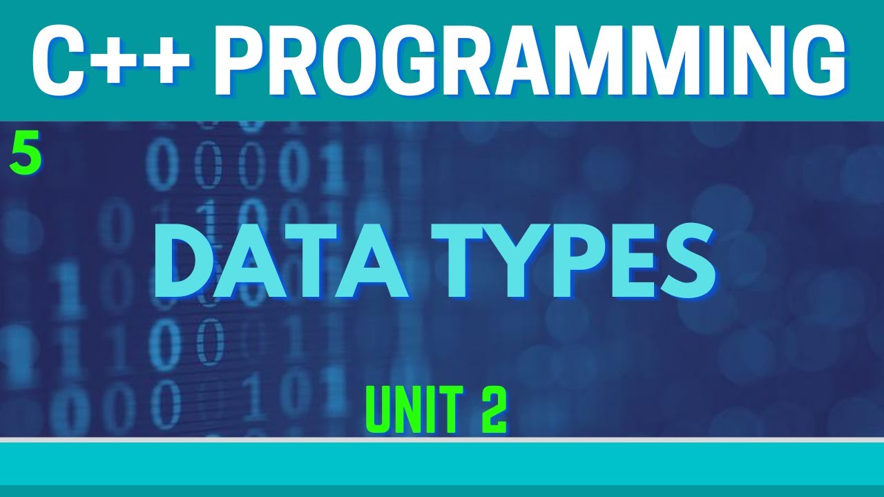 Data Types in C++ (Urdu/Hindi) - YouTube