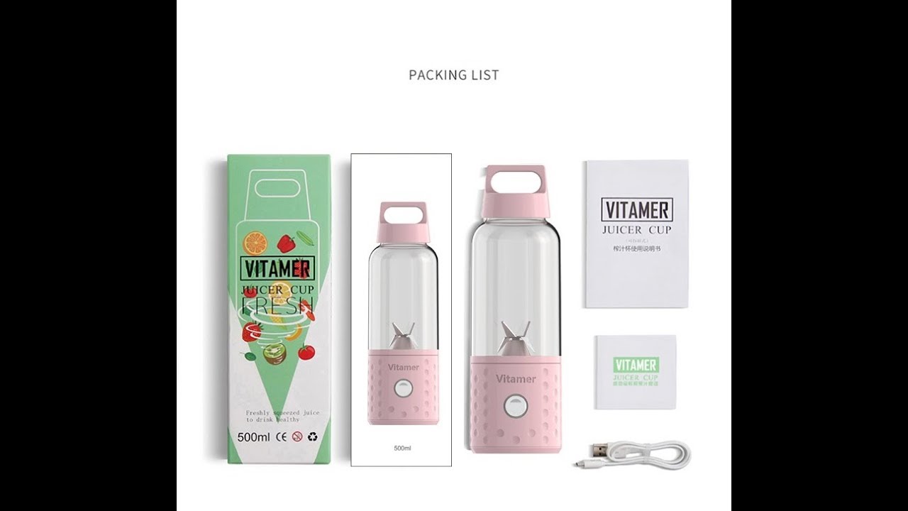 Vitamer FREE CUSTOM NAMA Portable Wireless Blender Juicer 500ml by Coco ...