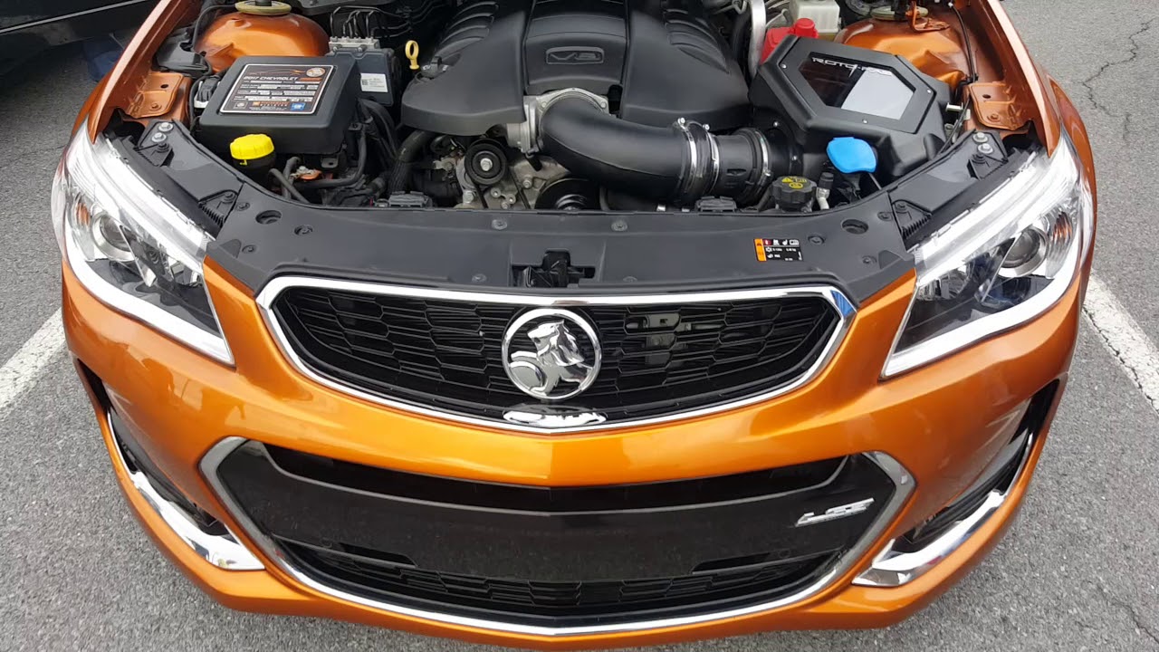 Holden Commodore as a Chevy SS V8 Engine 6.2L at classic car show ...