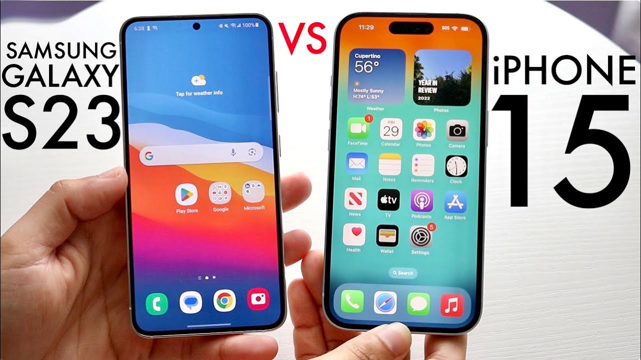 iPhone 15 Vs Samsung Galaxy S23! (Comparison) (Review) - YouTube