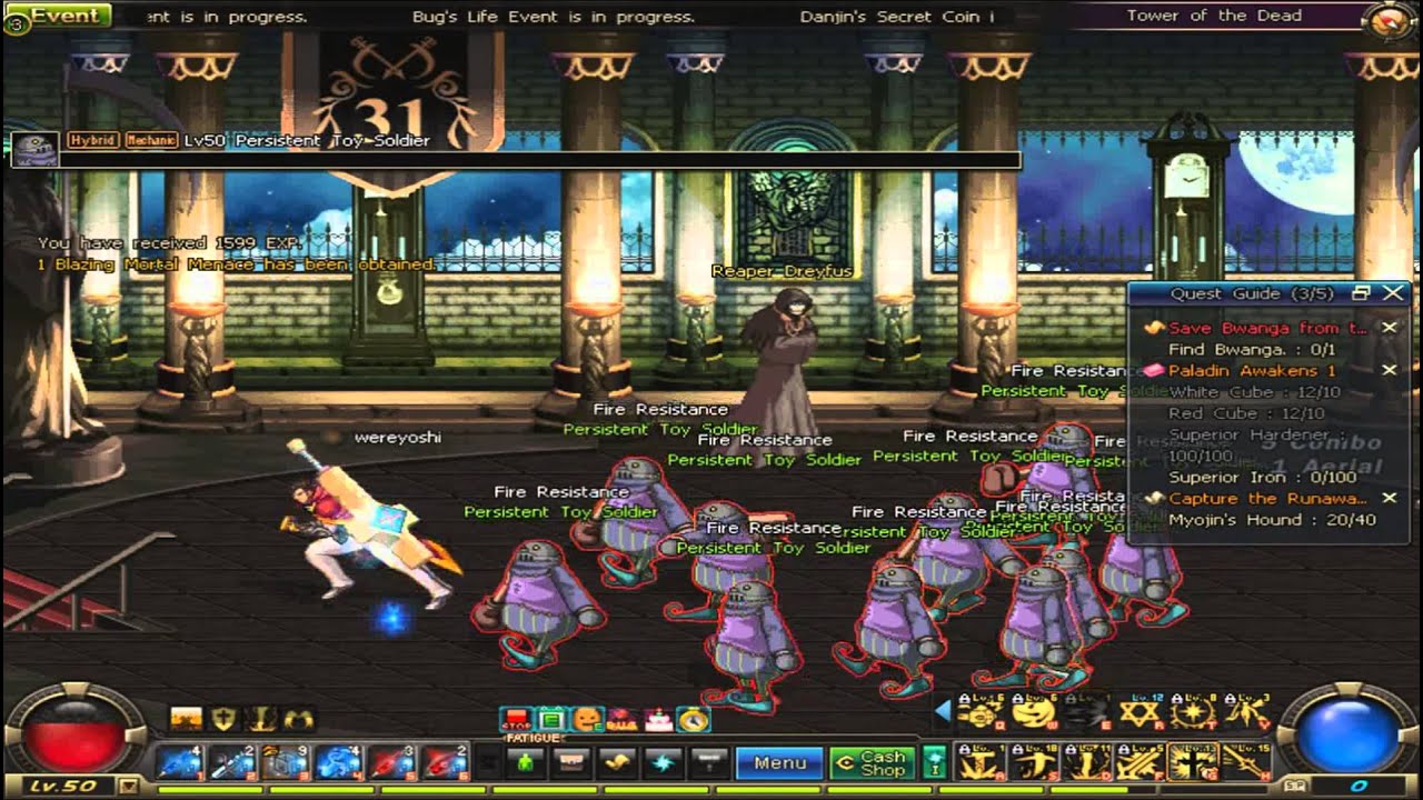 DFO global tower of death with battle crusader - YouTube