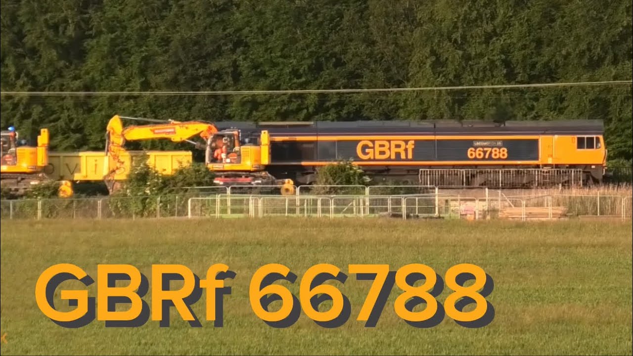 British Railways Class 66 GBRF 66788 #trainspotting #trains #freight # ...