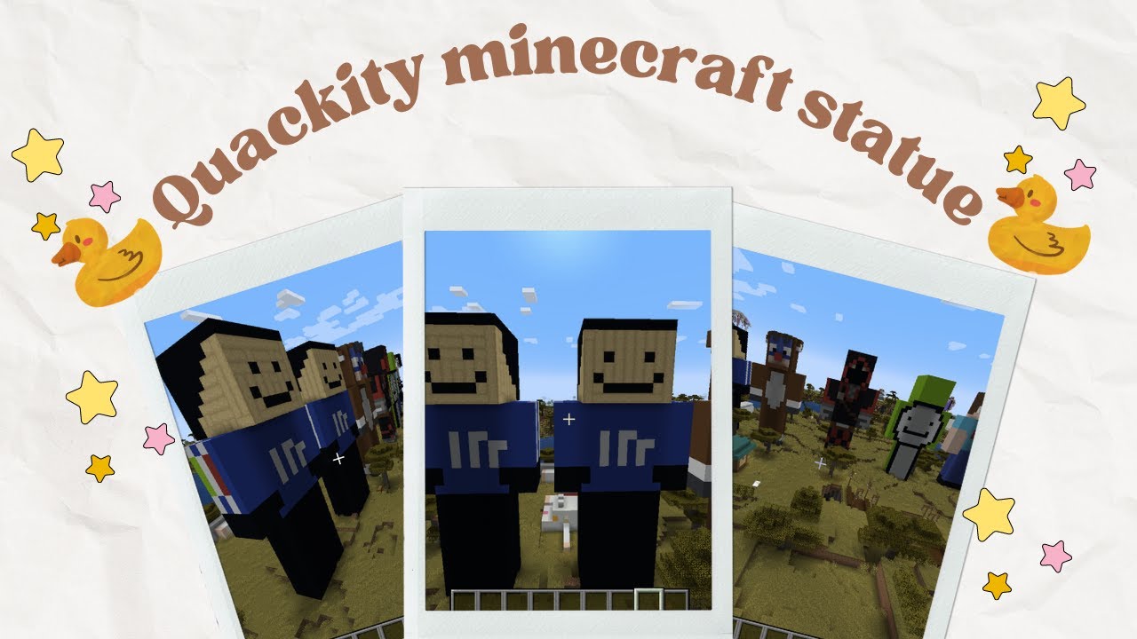 Quackity Minecraft statue (In honor to the Qsmp being released soon ...