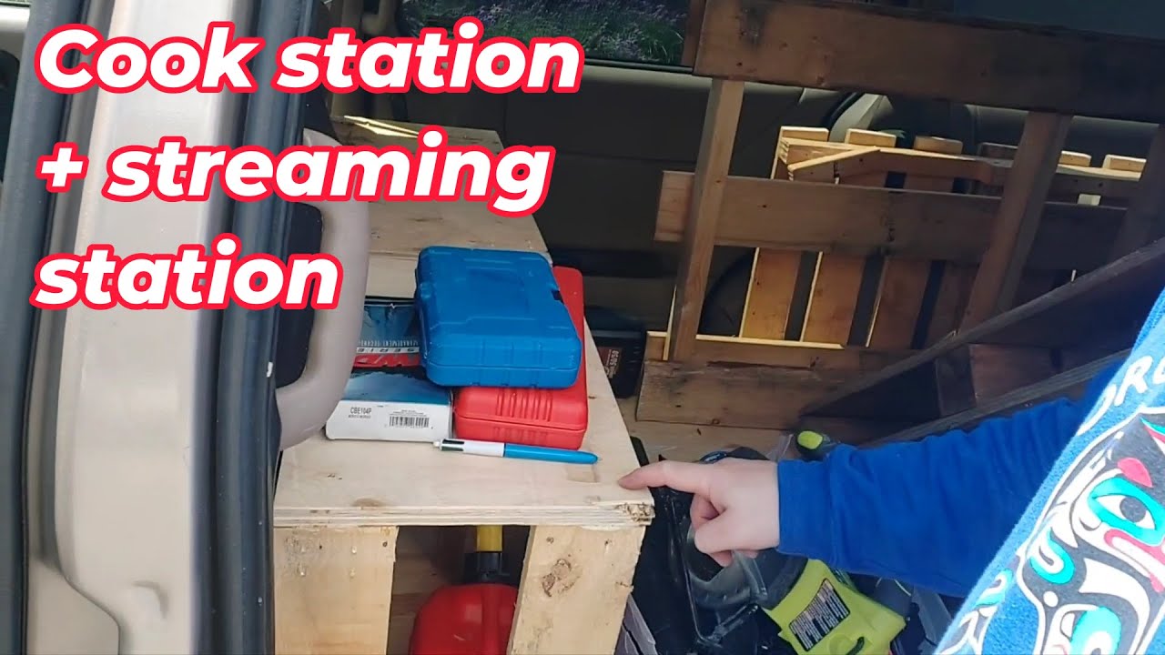 Cook station almost complete streaming station and bed sides started ...