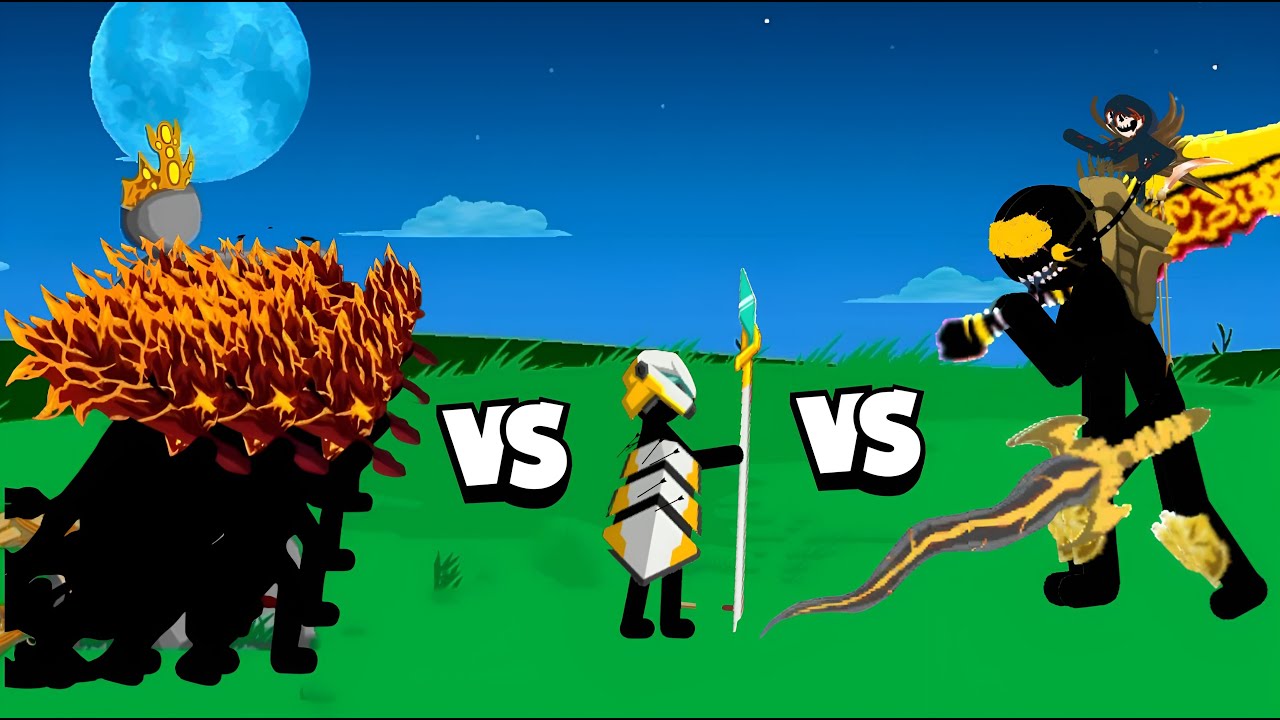 New Spearton Units Vs Lava Giants Vs Zombie Kai Rider | Stick War ...