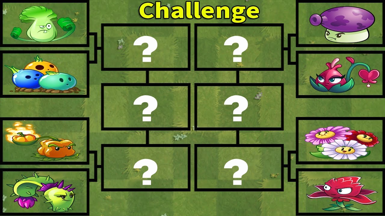 Plants Vs Zombies 2-Challenge-Random Plant Vs Random Plant Who Can Win ...