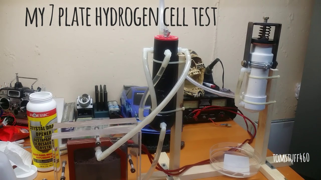 My 7 plate hydrogen dry cell testing HHO - YouTube