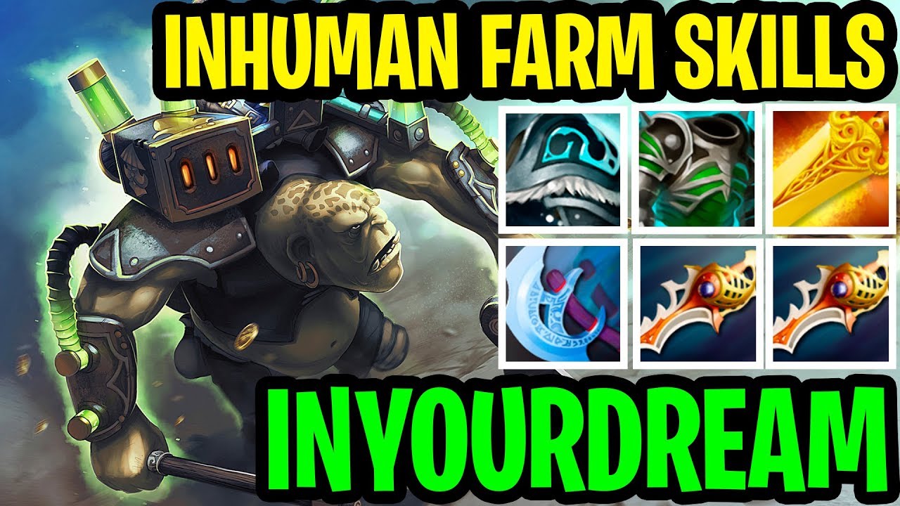 Inhuman Farm Skills Of Inyourdream Alchemist Full Build - Dota 2 - YouTube
