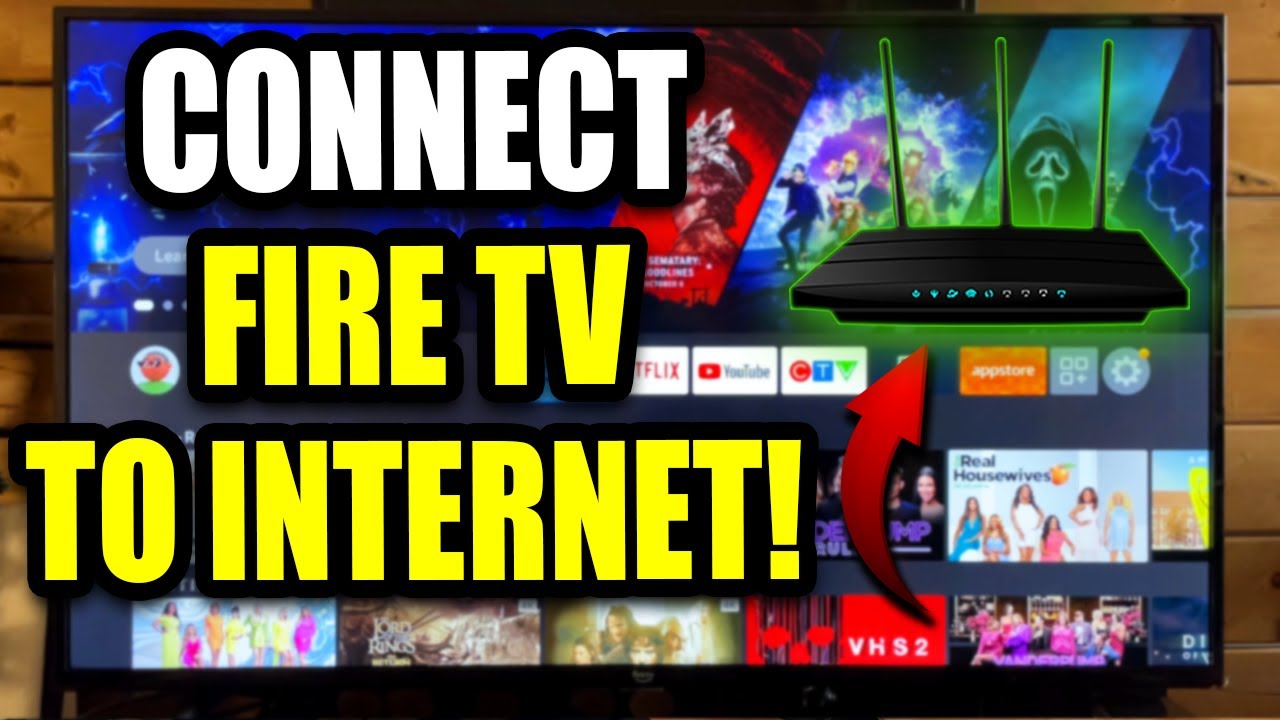 Amazon Fire TV: How to Connect to Internet Wifi (Wireless or Wired ...