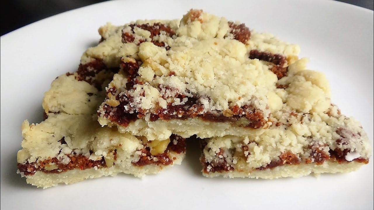 Date Sugar Shortbread Bars - YouTube