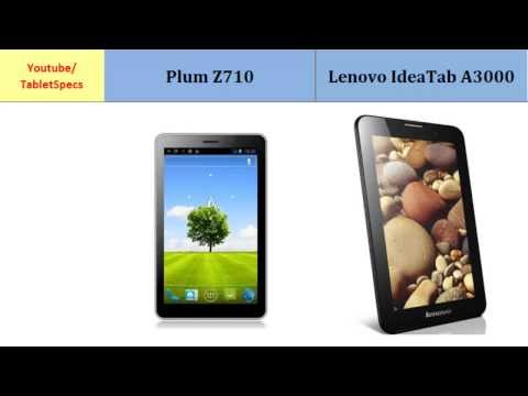 Plum Z710 VS Lenovo IdeaTab A3000, differences, specifications