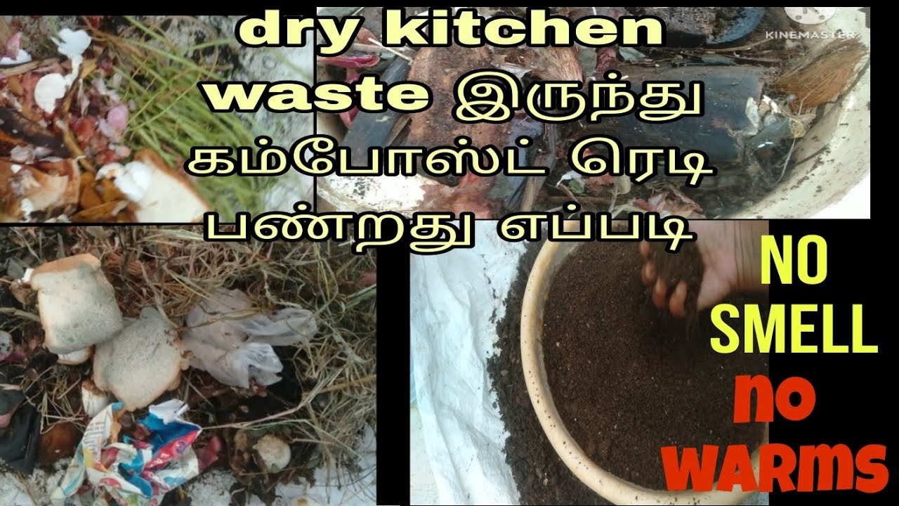 How to make easy way to compost in dry kitchen waste l dry kitchen ...