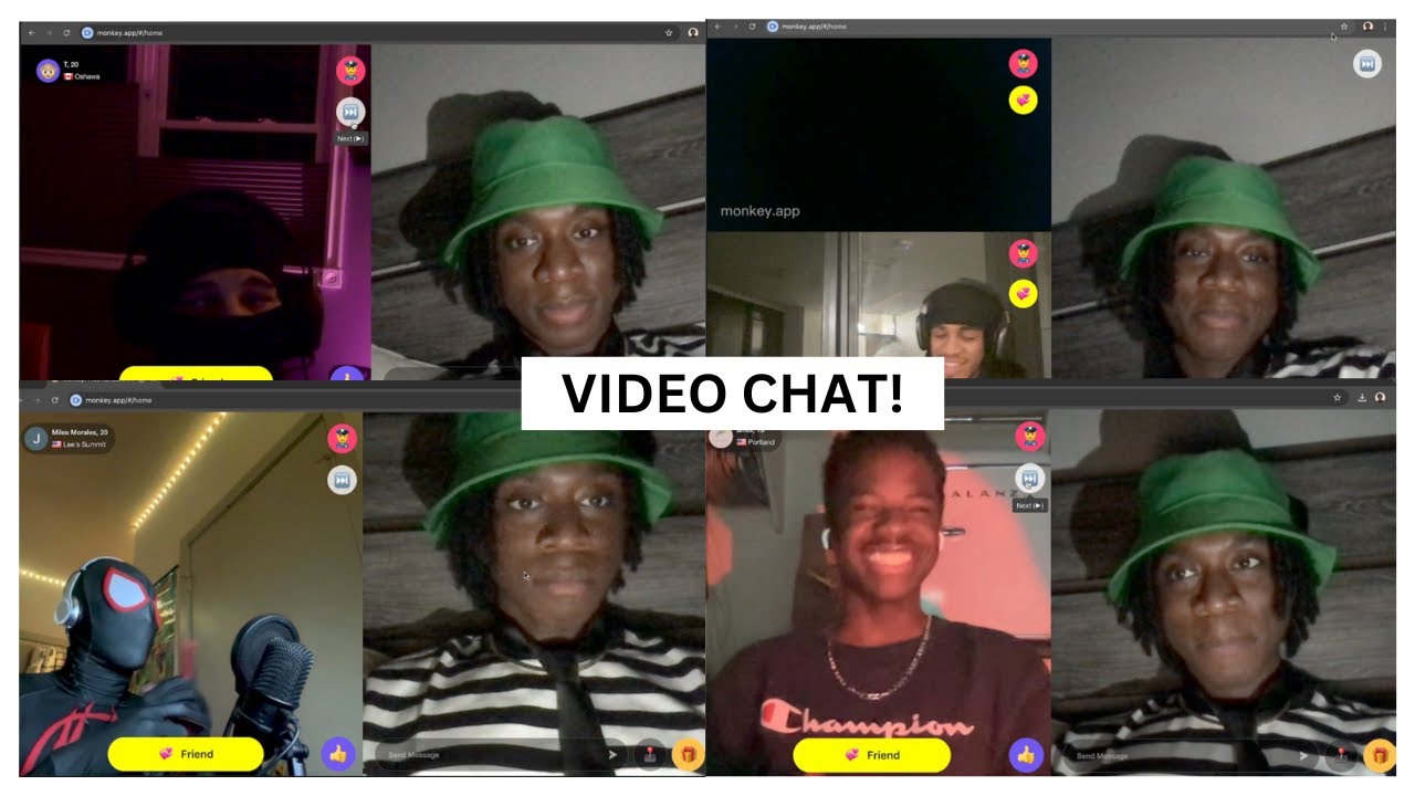 VIDEO CHATTING ON MONKEY.APP FOR HALLOWEEN!!! - YouTube