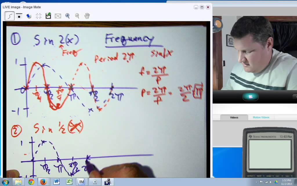 trig graphing frequency - YouTube